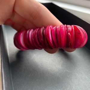 Jewelry | Vintage Unique Purple Pink Shell Bracelet | Poshmark